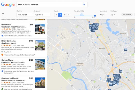 Google Adds Reviews To Hotel Listing Snippet - Top Suite Web Marketing